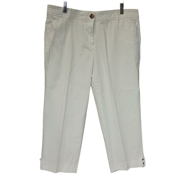 Counterparts | Pants & Jumpsuits | Counterparts Womens White Capri Knee ...